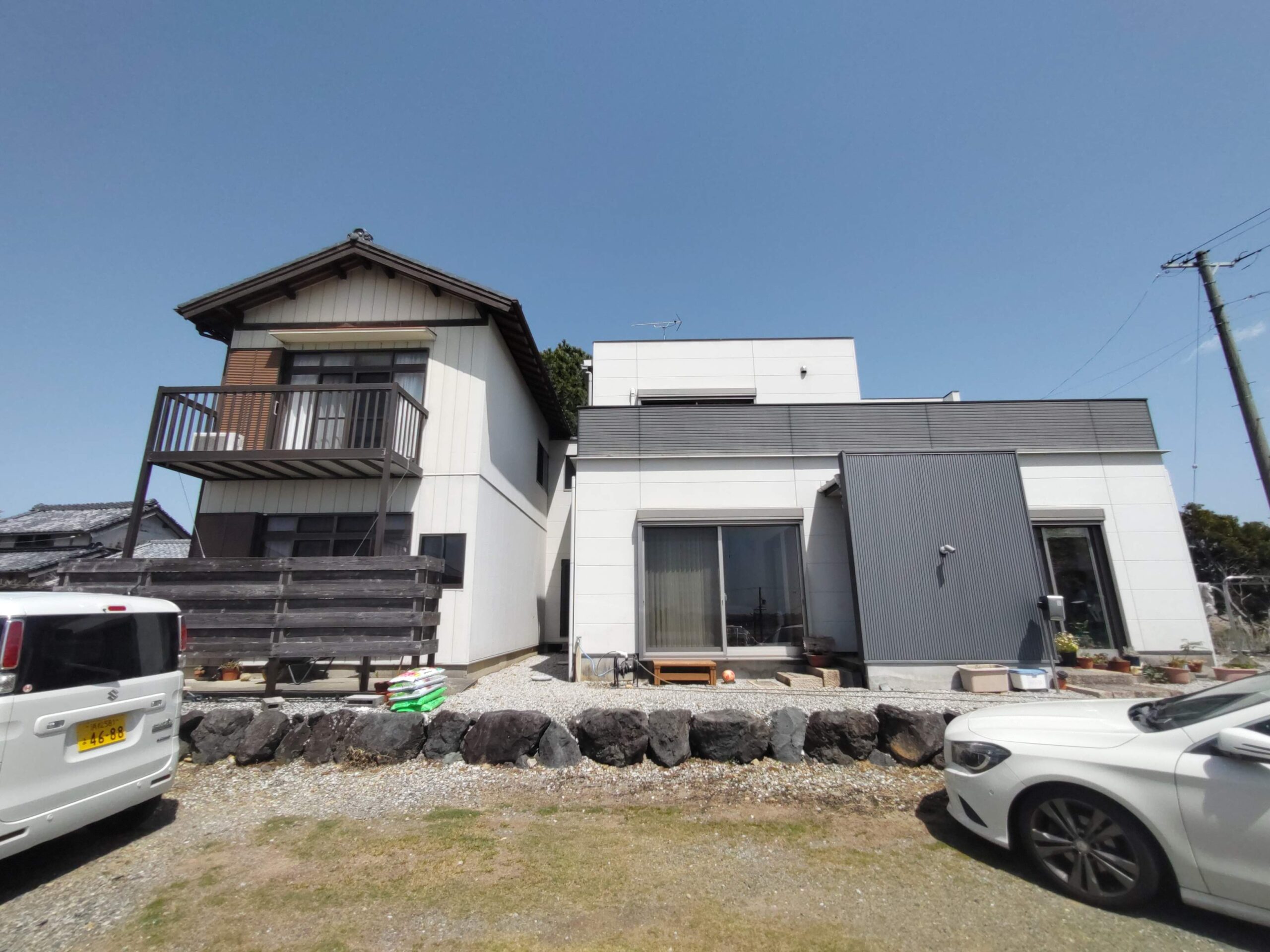 袋井市、O様の外壁 屋根 塗装工事が始まりました。 - 住宅外装サービス部 工事課長 内山 満男 スタッフブログ - コトブキ外装サービス